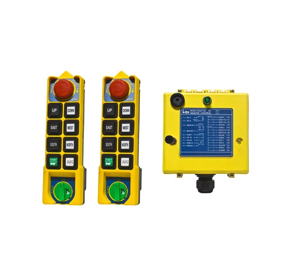 Saga-K2 8 Buttons 2 Speed - Industrial Wireless Radio Crane Remote Sys ...